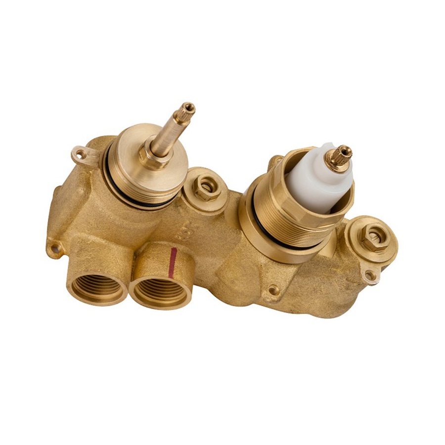 1501 Horizontal Thermostatic Valve Rough (2 Outlets) | Luxury bathrooms ...