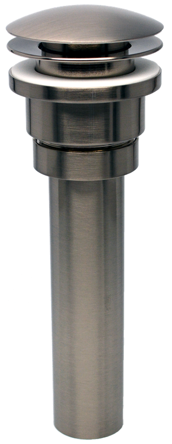 Basin Push Drain with Overflow (Unlacquered Brass) | SKU US-BSW906B ...