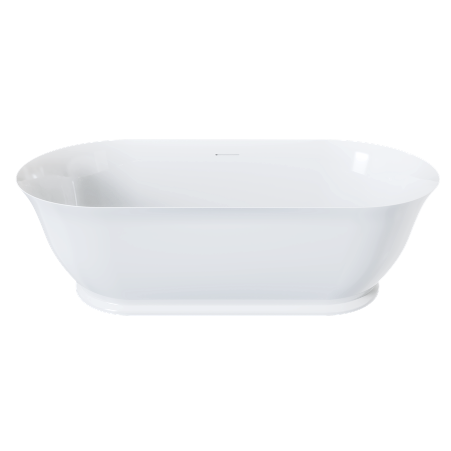 Leyden 6' Freestanding Bathtub with Integral Overflow (Leyden 72 ...