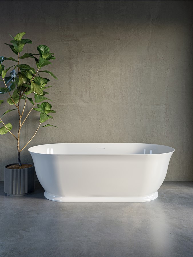 Leyden 6' Freestanding Bathtub with Integral Overflow (Leyden 72 ...