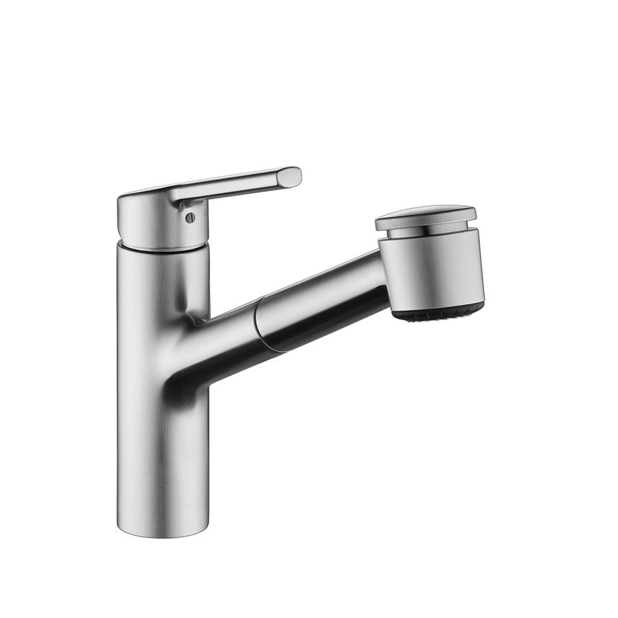 KWC Luna E Single-hole Kitchen Faucet with pull-out Spray - Top Lever ...