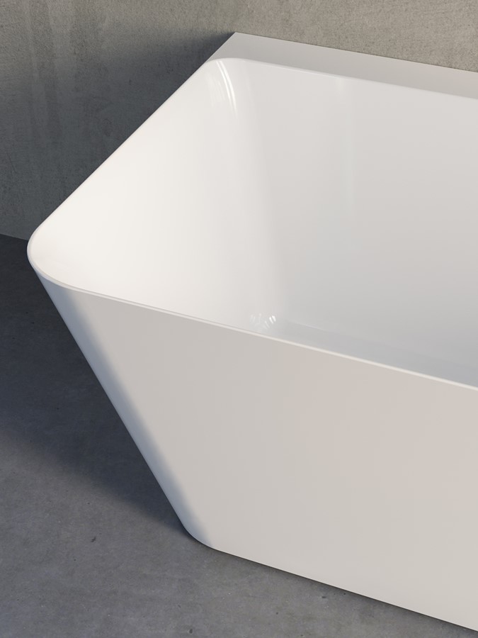 Taos Back-to-Wall Bathtub with Integral Overflow (Taos Back-to-Wall ...