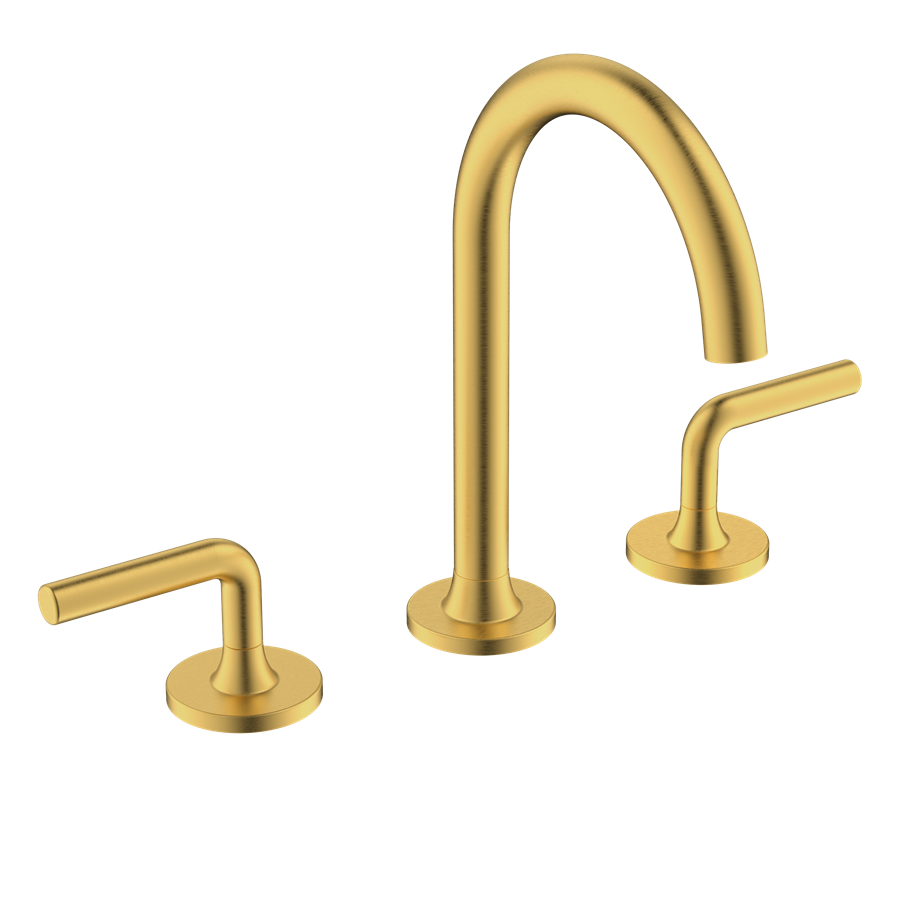 Taos Widespread Basin Faucet with High Spout (Brushed Gold) | SKU 17-09 ...